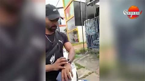 වීඩියෝ කරමින් පොලීසියට තර්ජනය කරන තරුණයා Youtube