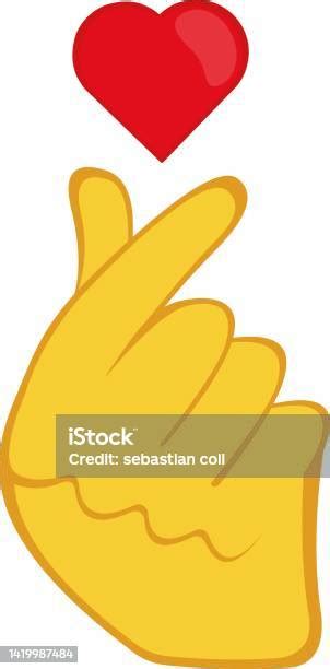 벡터 일러스트 레이 션 손 만화 노란색 제스처 사랑과 마음 1에 대한 스톡 벡터 아트 및 기타 이미지 1 긍정적인 감정 표현 남쪽 Istock