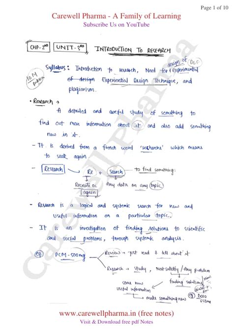 Unit 3 Biostatistics And Research Methodology 8th Semester B