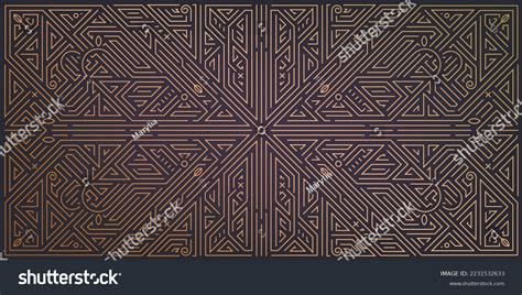 Vector Abstract Geometric Golden Background Art Stock Vector Royalty Free 2231532633