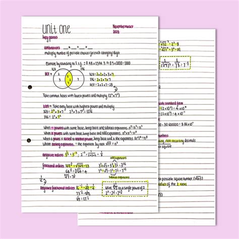 Gcse Maths Number Revision Notes Gcseobjectives