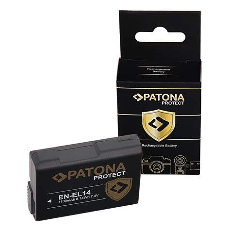 Pachet 2x Acumulator PATONA Protect EN EL14 1100mAh Pentru Nikon D3100