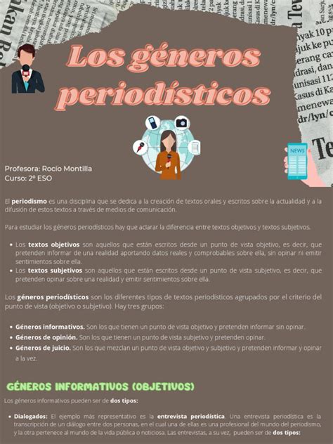 Los Géneros Periodísticos Descargar Gratis Pdf Comunicación