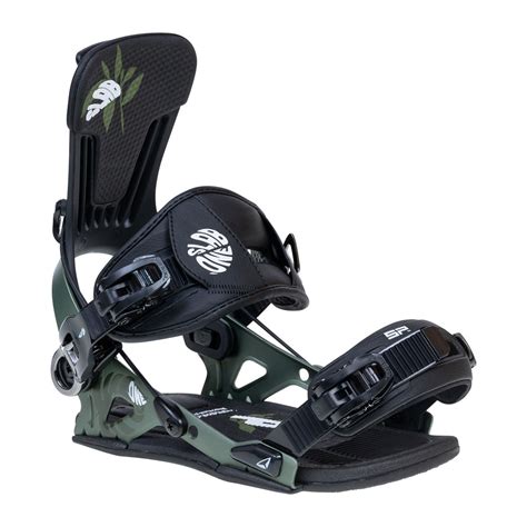 Sp Slabone Multientry 2324 Snowboard Binding Shown In Olive Sp Bindings