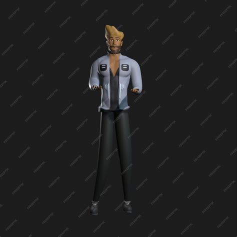 Premium Photo Man Business Character With Pose 3d Design Business Man