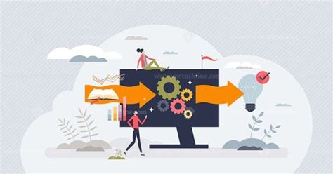 Workflow Of Machine Learning For Effective Data Processing Outline Diagram VectorMine