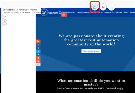 Applitools Bugs And Test Steps Ultimate Qa