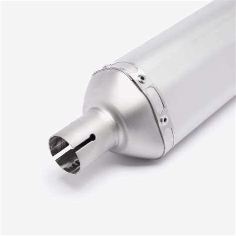 Lextek Sa1 Matt Stainless Steel Hexagonal Motorcycle Exhaust Silencer 37mm