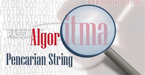 algoritma pencarian string string matching skripsi teknik informatika