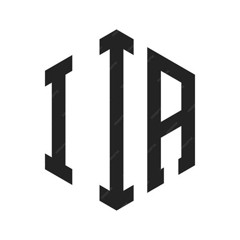 Premium Vector Iia Logo Design Initial Letter Iia Monogram Logo Using Hexagon Shape