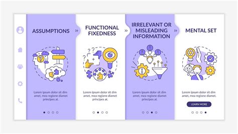 Premium Vector Problem Solving Obstacles Onboarding Template