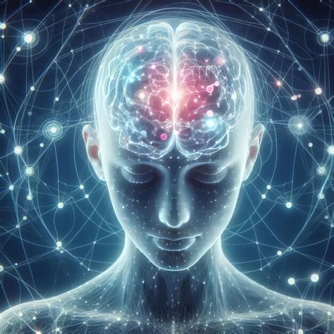 premium ai image illustration of digital neural connections and human