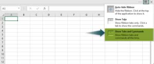 Ribbon In Excel Tabs Examples How To Hide Unhide Customize
