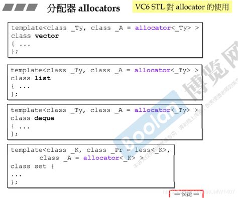 C 标准模板库（stl）——空间分配器allocatortemplate Allocatorallocatorconst