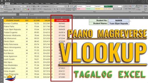 How To Create A Reverse Vlookup In Excel From Right To Left Excel Romeo Costillas