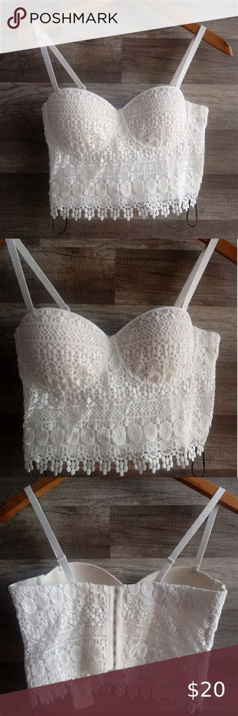 White Lace Crop Top Cami Crop Top Lace Cami Lace Crop Tops Tube Top