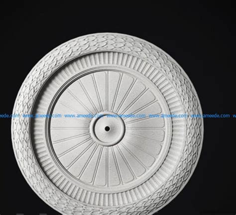 Rosette Ceiling 3ds Max Scene File Free 3d Image Download For Cnc