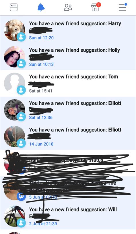 Facebook Sends Me Notifications For New Friend Suggestions R