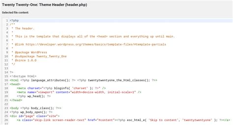 wordpress template structure