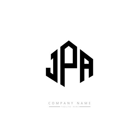Jpa Letter Logo Design With Polygon Shape Jpa Polygon And Cube Shape