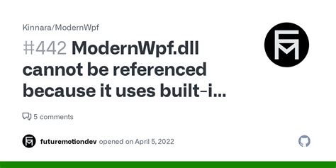 Modernwpf Dll Cannot Be Referenced Because It Uses Built In Support For Winrt Issue