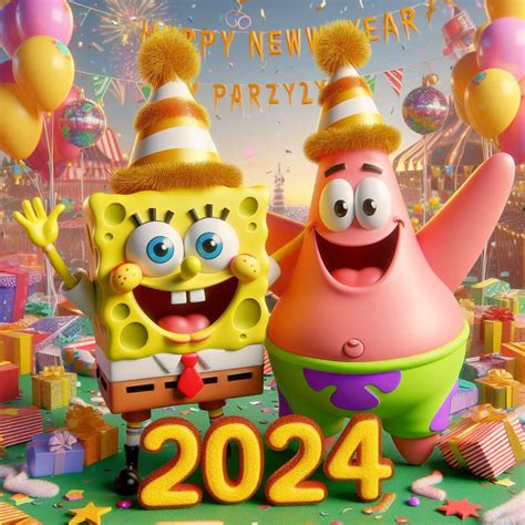 Happy New Year 2024 With Spongebob And Patrick 2 By Mnwachukwu16 On Deviantart