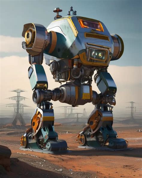 Atompunk Robots Hyper Detailed Free Ai Photo Generator Starryai