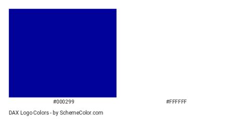 Dax Logo Color Scheme Blue