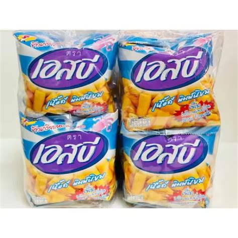 เอสบี ข้าวเกรียบหลอด 5บาท แพ็ค 12ซอง Shopee Thailand