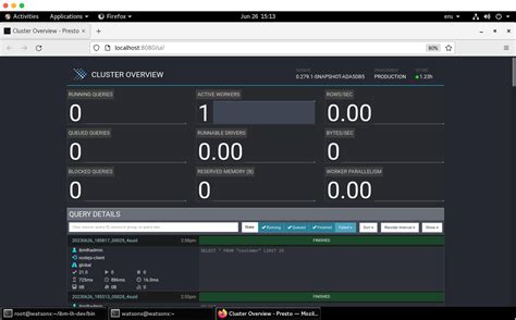 Presto UI Watsonx Data Lab