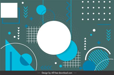 Geometry Background Template Dark Flat Design Vectors Images Graphic Art Designs In Editable Ai