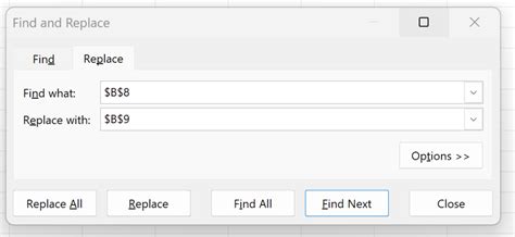 Excel How To Use Find And Replace Within Formulas