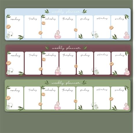 Premium Vector Template Planner Weekly Daily Monthly Notes Planning To Do List Shopping List