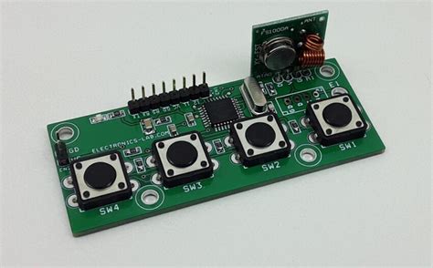 Channel Mhz RF Remote Transmitter Arduino Compatible Electronics Lab