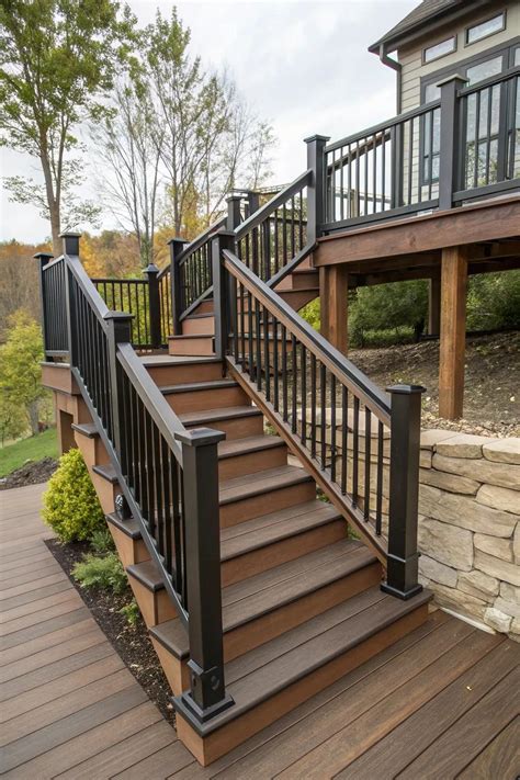 11 Stylish Ideas For Composite Deck Stairs