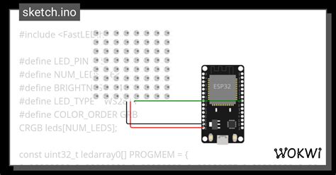 NEO MATRIX FASTLED LED Matrix Studio Wokwi ESP STM Arduino Simulator