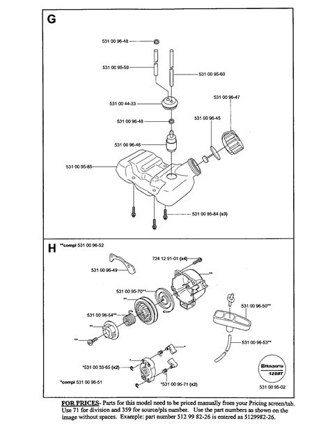 Husqvarna 125b Gas Line Drawings