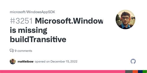 Microsoft Windows SDK BuildTools Is Missing BuildTransitive Issue Microsoft