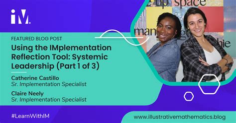 Using The Implementation Reflection Tool Systemic Leadership Part 1