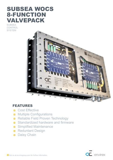 Pdf Subsea Wocs 8 Function Valvepack Envirex Group · 2018 8 22
