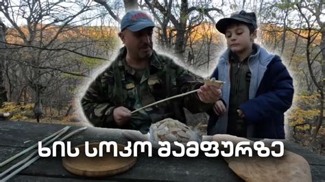 ხის სოკო შამფურზე ზამთრის ტყეში Youtube