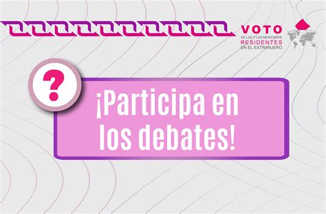 Desde el extranjero también puedes enviar tus preguntas para las
