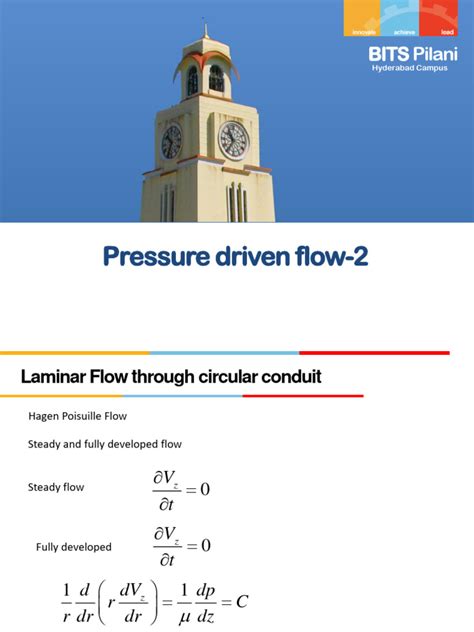pressure driven flow 2 pdf liquids equations