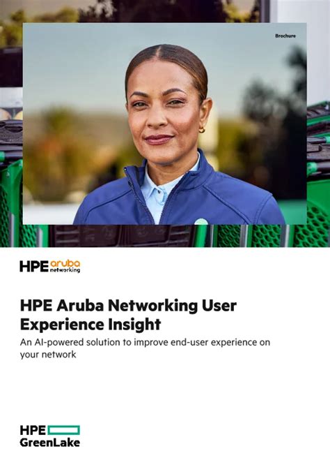 hpe aruba networking user experience insight