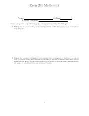 Econ Midterm Spring Pdf Econ Midterm Section Name Babe Number Answer