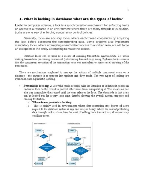 Locking Pdf Concurrency Computer Science Information Management