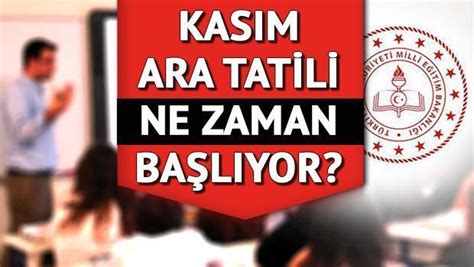 ARA TATİL TAKVİMİ 2023 2024 Okullarda ilk ara tatil ne zaman kaç gün