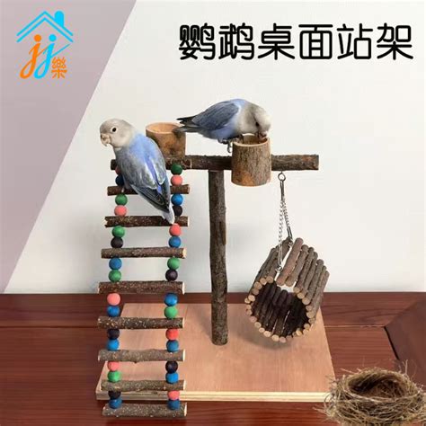 實木鸚鵡站架訓鳥架鸚鵡玩具用品桌面訓練架鸚鵡站桿互動遊樂場 蝦皮購物