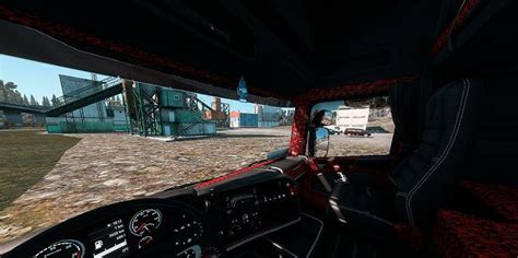 Scania Rjl Topline Interior Red Plusch Danish [1 40 X]