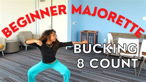Beginner Majorette Bucking 8 Count Step By Step Fiu Youtube